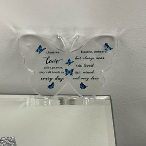 Other | Acrylic Bereavement Memorial Sympathy Gift Butterfly ...